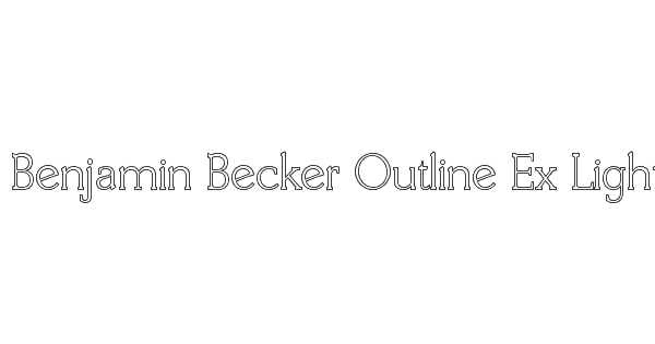 Benjamin Becker Outline Ex Light